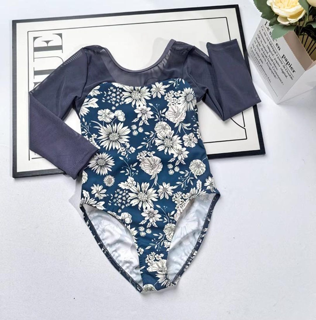 Long Sleeve Flower Leotard - Etsy