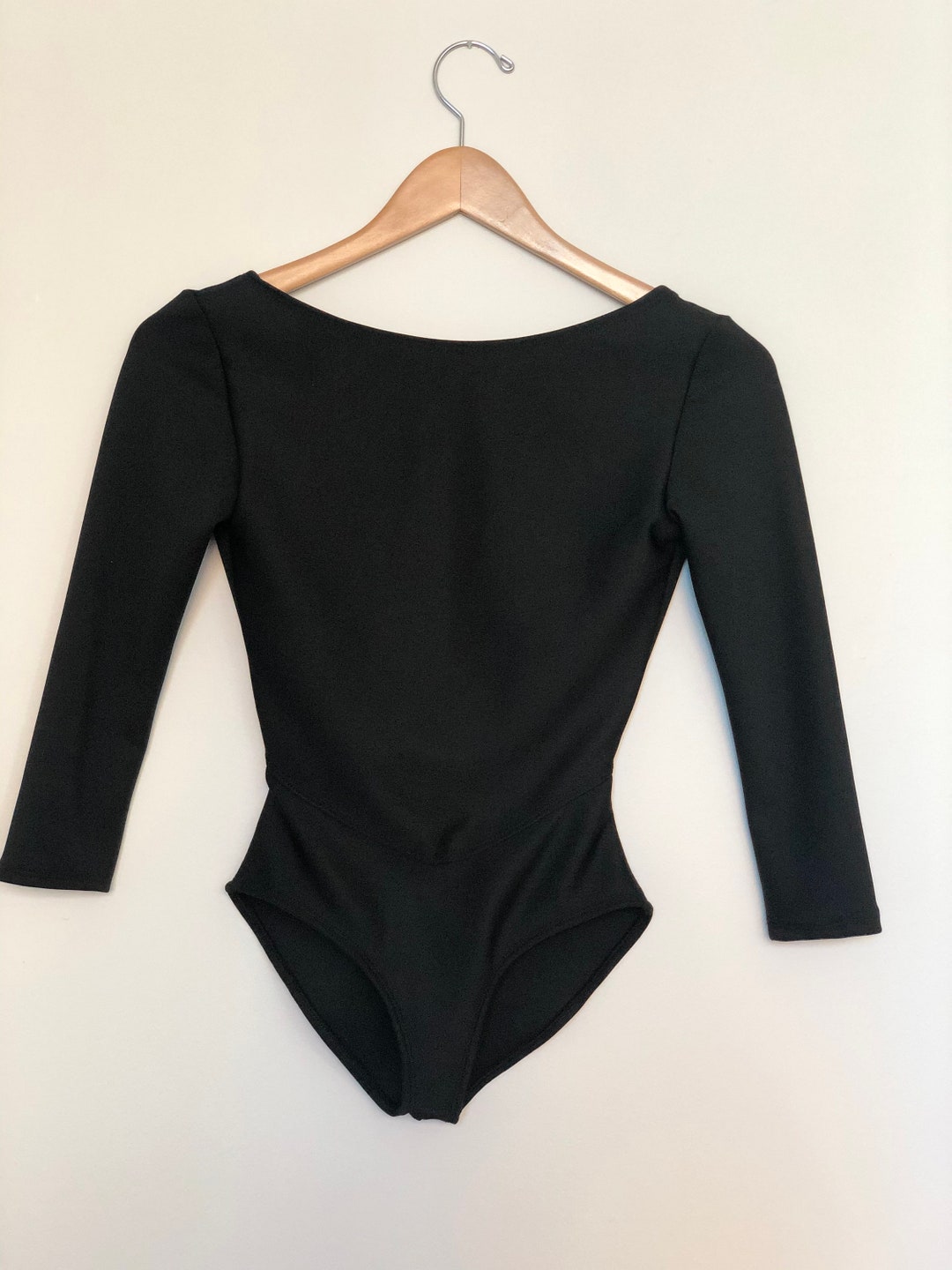 Black Leotard With Sleeves - Etsy