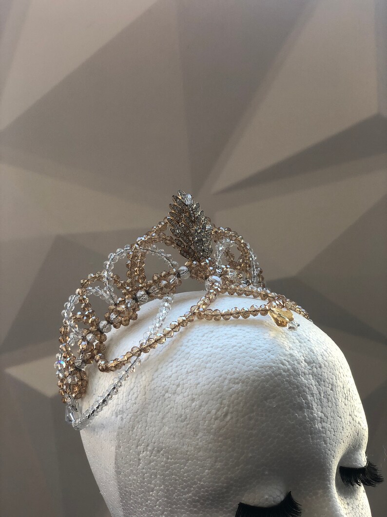 Gold Crylstal Crown for Ballet - Etsy