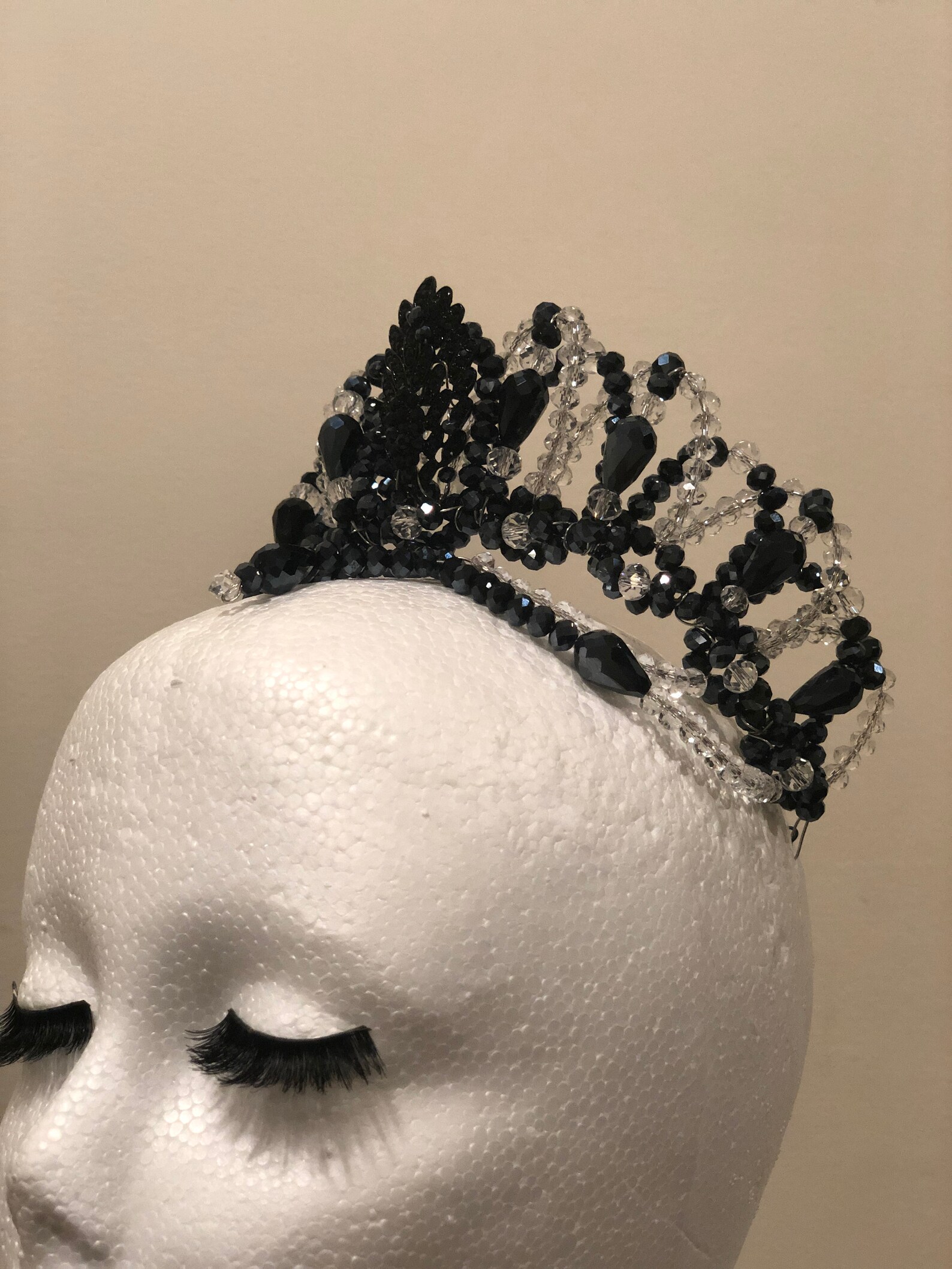 Black Luxury Crystal Tiara - Etsy