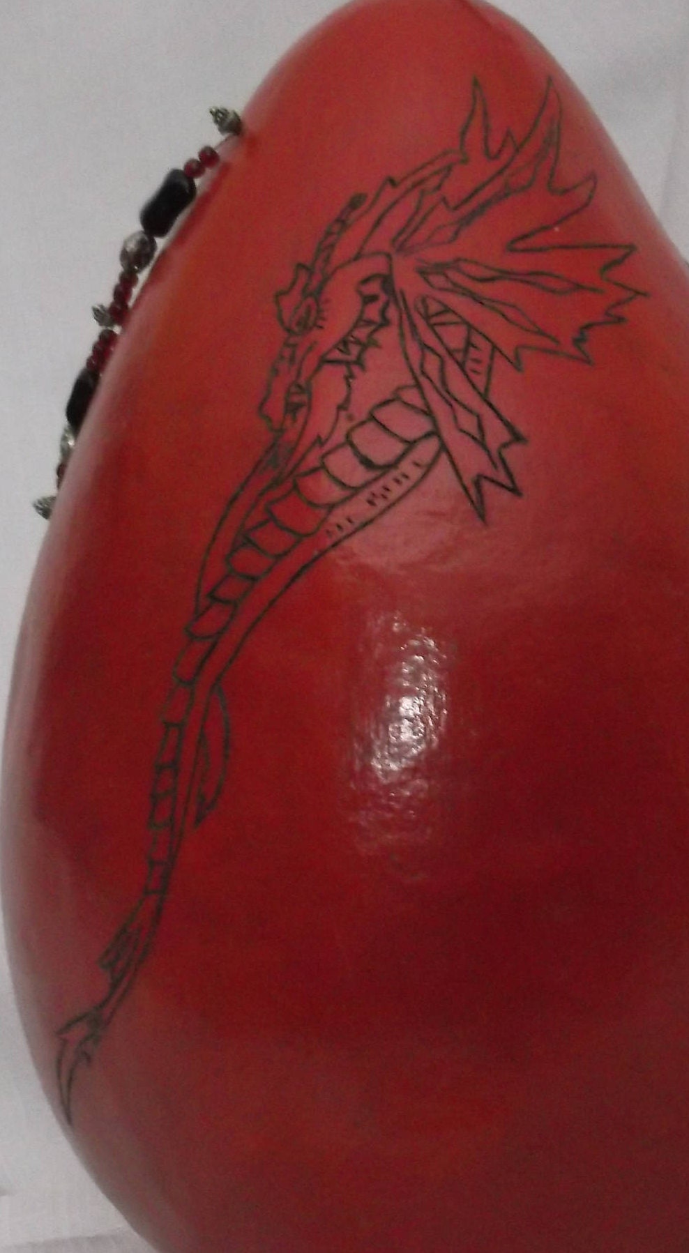 Dragon Gourd Gourd Art Wood Burned Gourd Beaded Gourd - Etsy Norway
