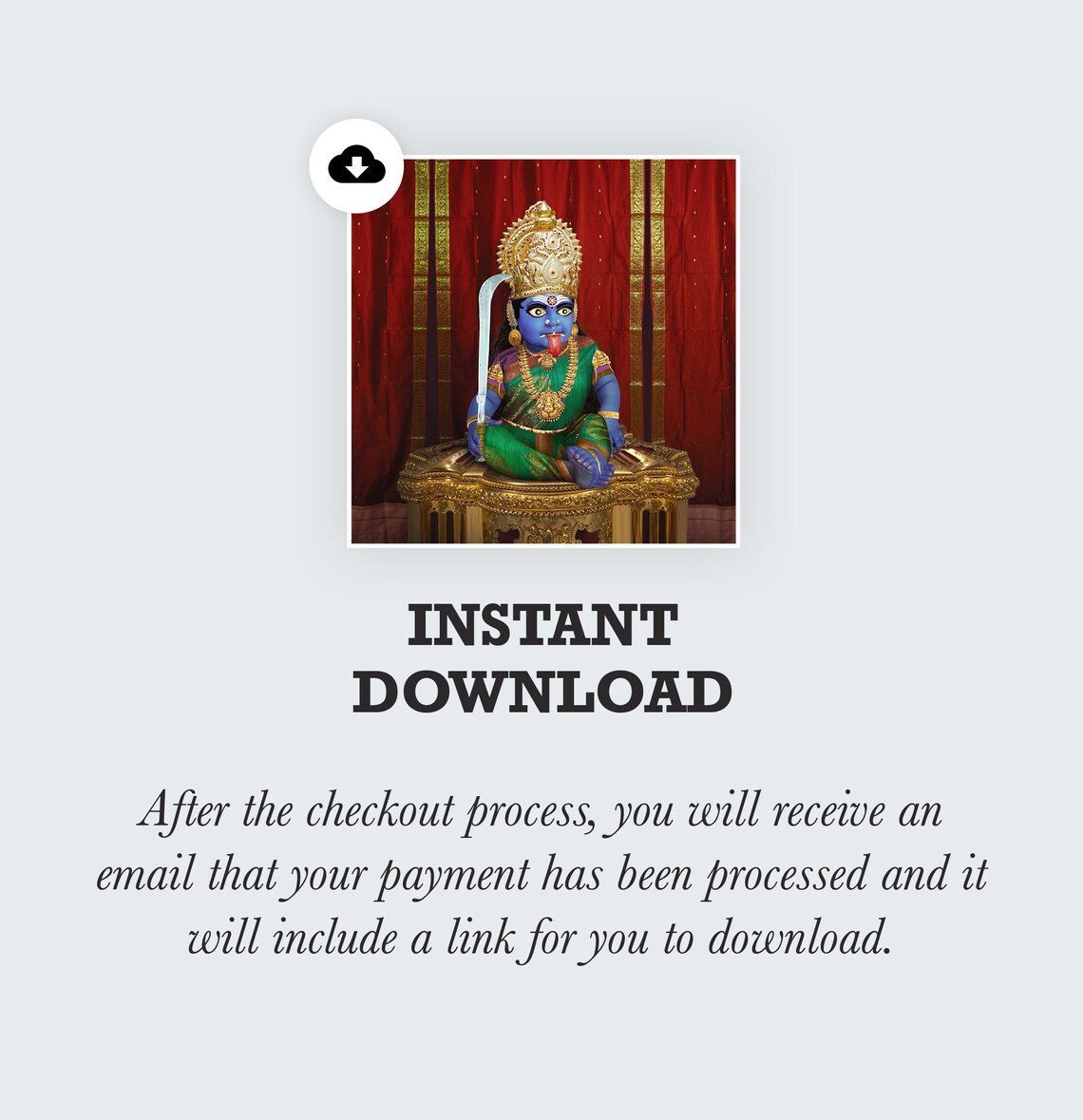 Sentul Maha Kaliamman - Printable Hindu Deities Print, Digital Download ...