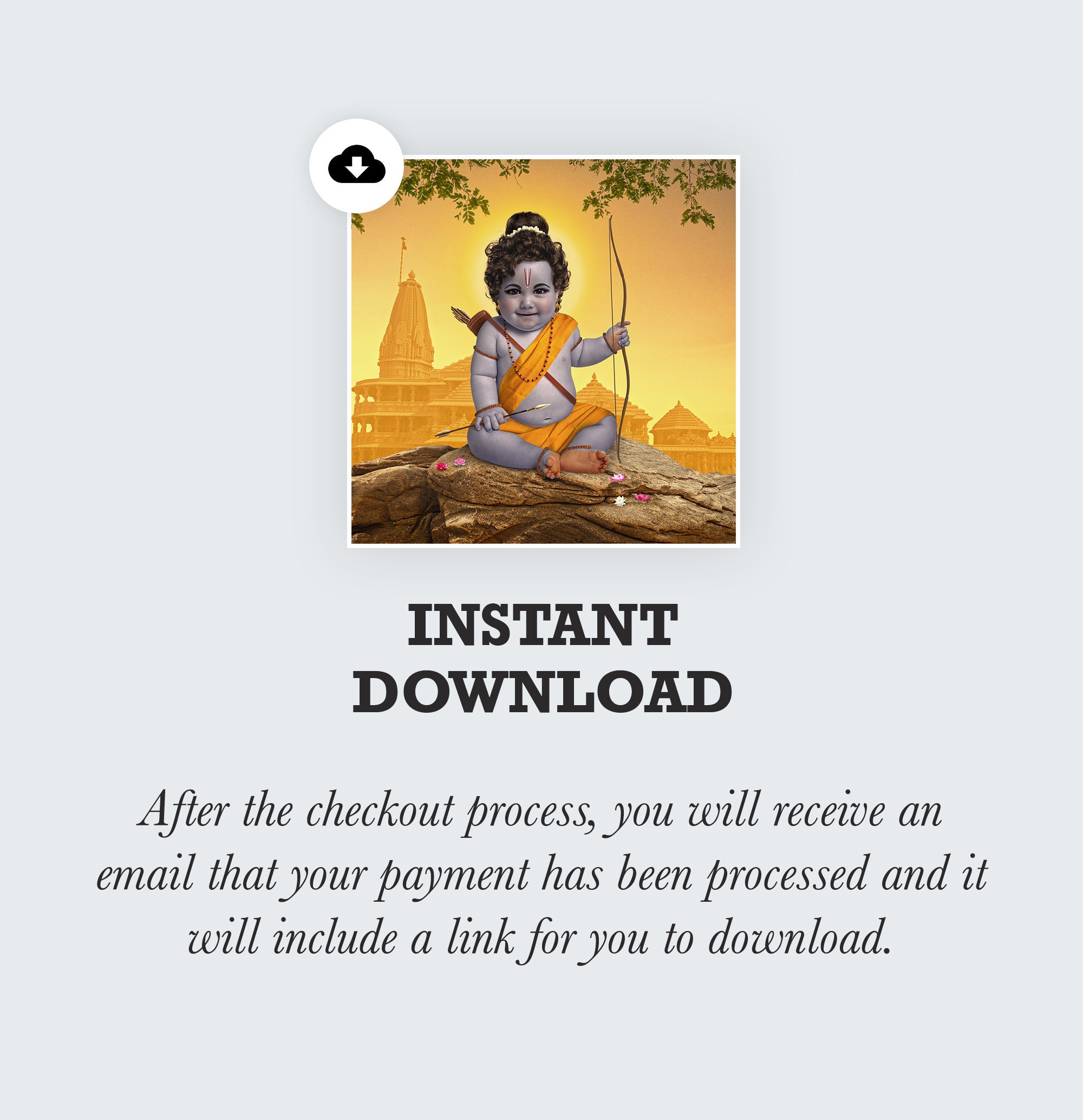 Lord Rama on Rama Navami - Printable Hindu Deities Print, Digital ...