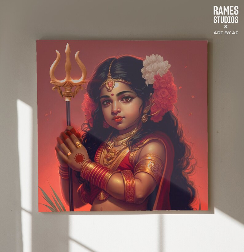 Goddess Durga - Printable Hindu Deities Print, Digital Download. - Etsy
