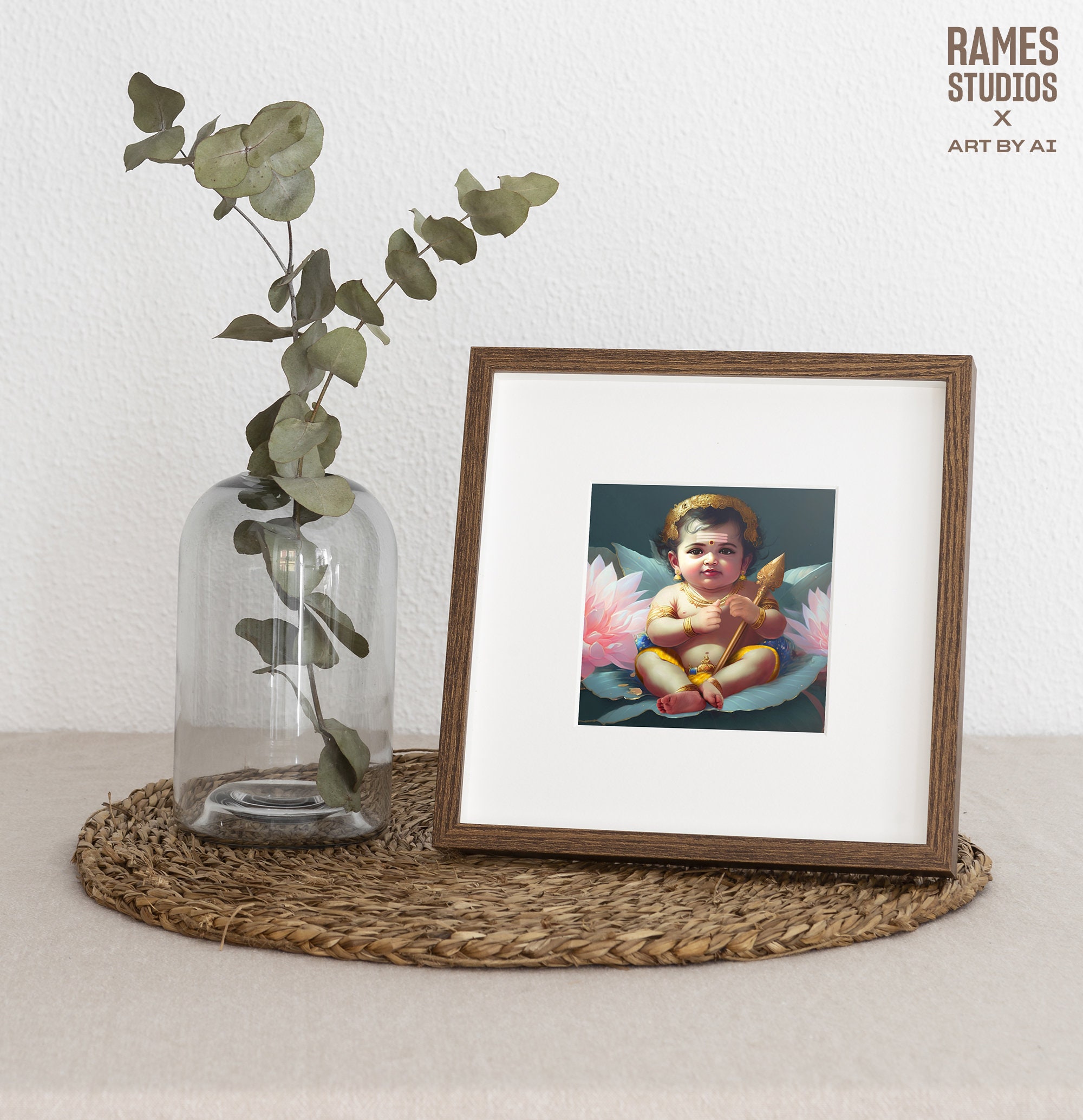 Lord Murugan on Lotus - Printable Hindu Deities Print, Digital Download ...