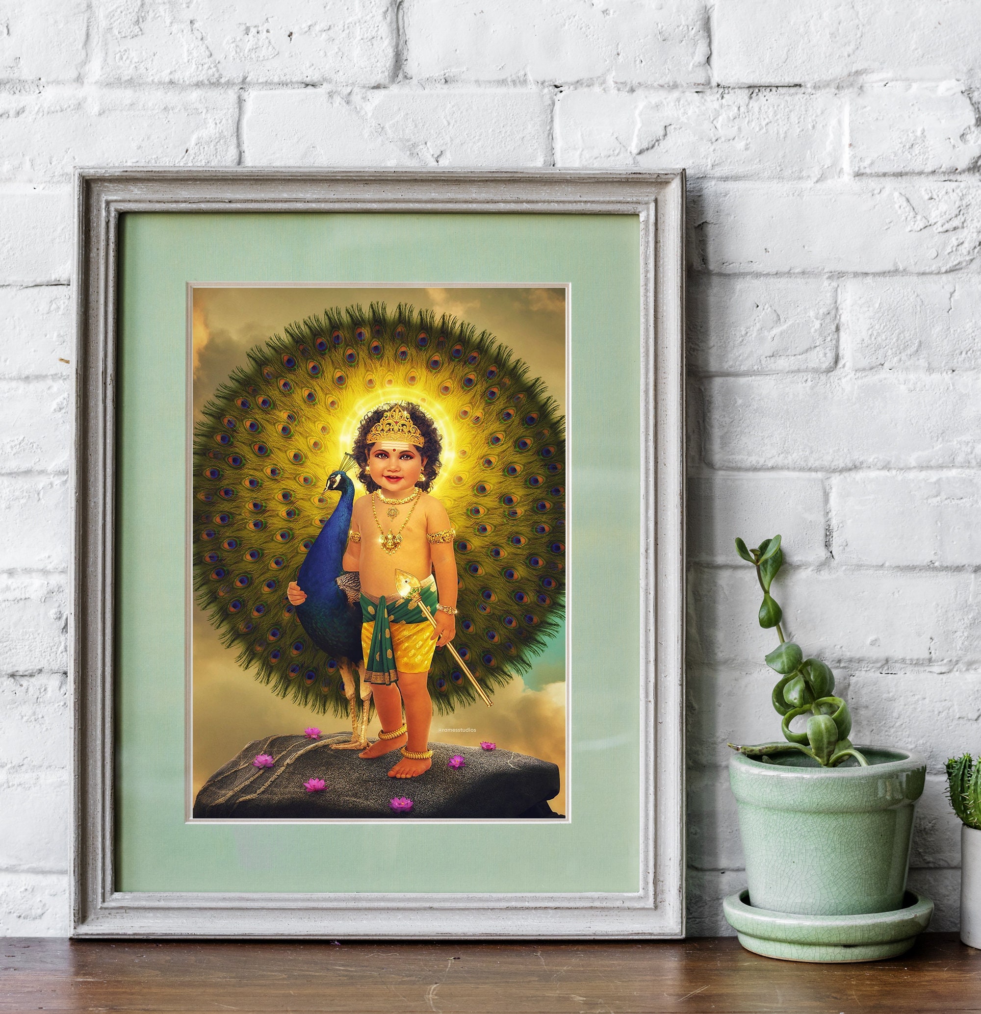 Lord Murugan and Mayura Printable Hindu Deities Print, Digital Download ...