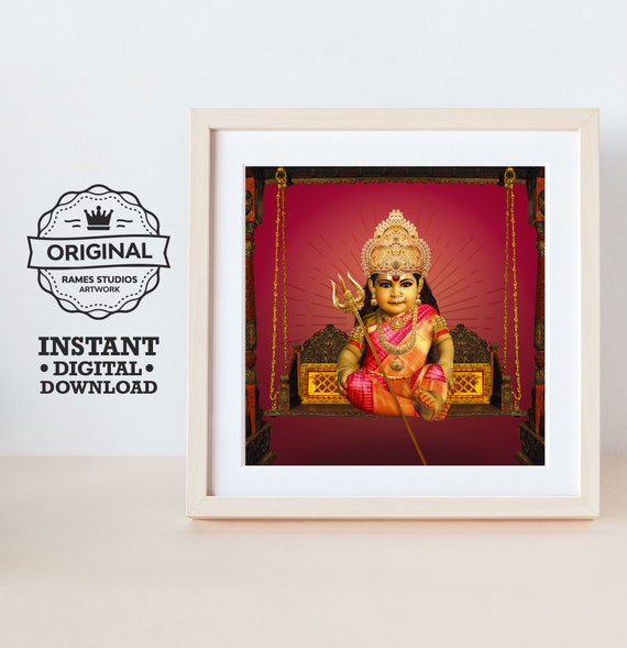 Aathi Parasakthi Printable Hindu Deities Print Digital - Etsy