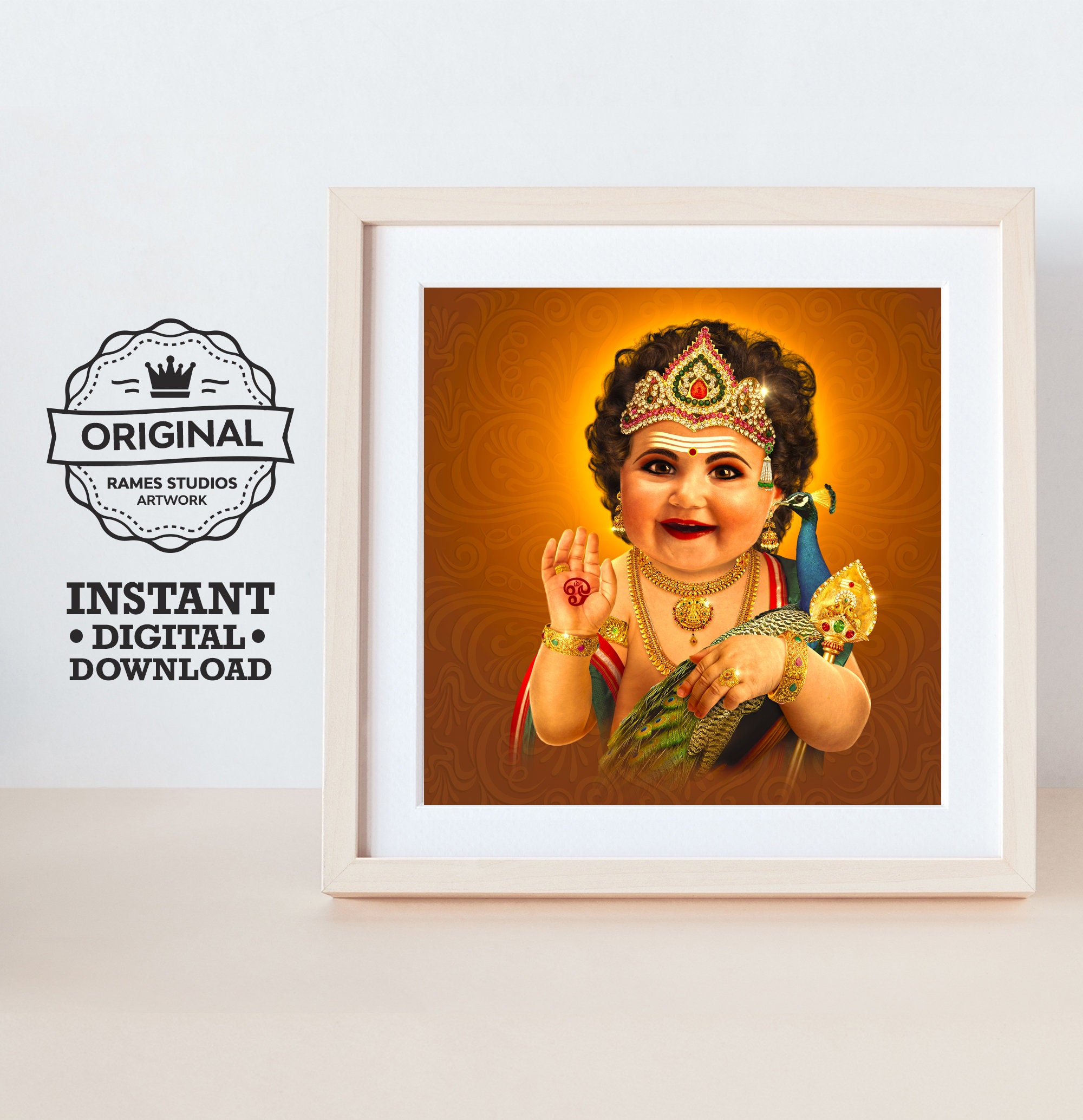 Lord Murugan Blessing - Printable Hindu Deities Print, Digital Download ...