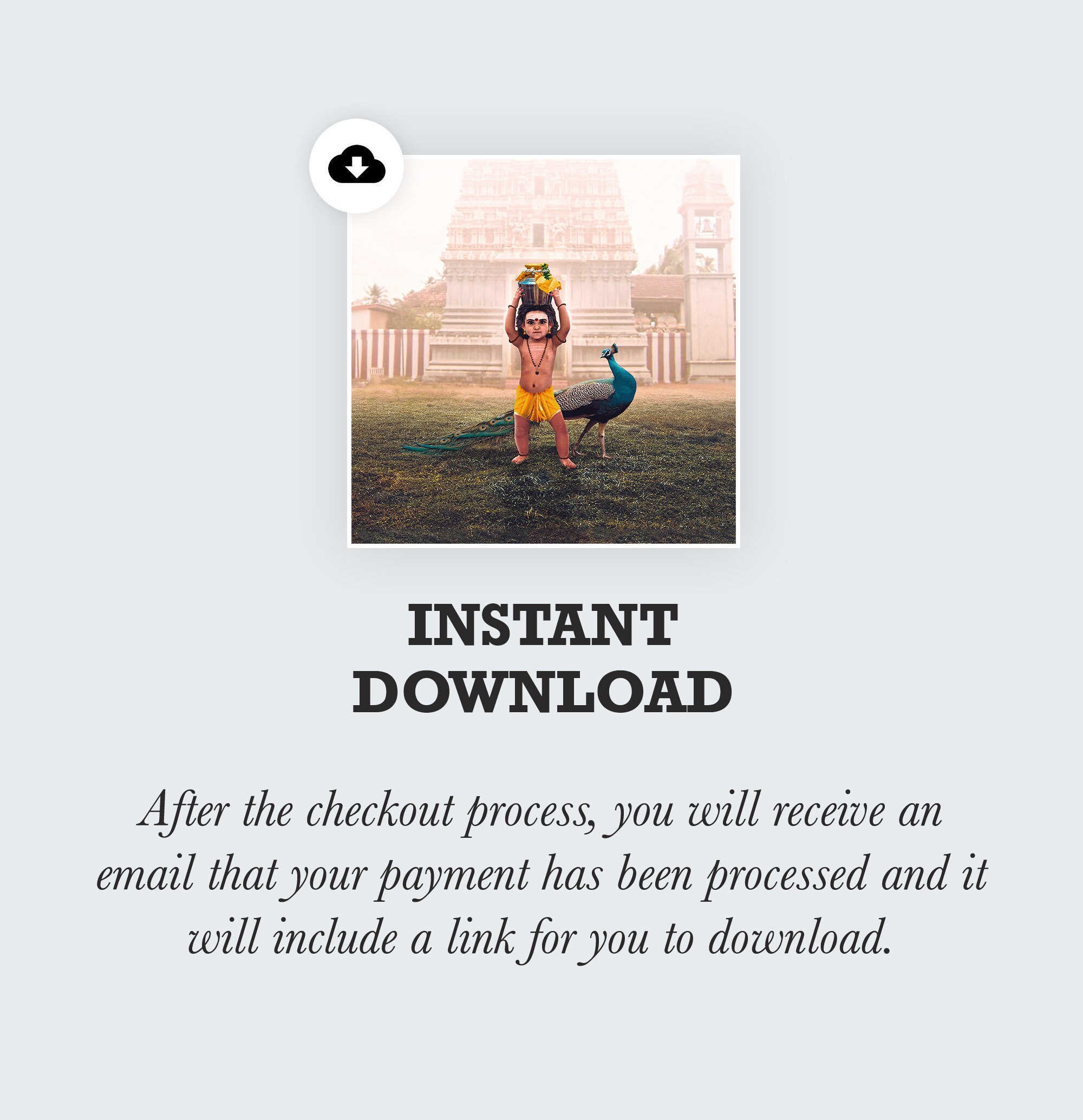 Murugan Taking Paal Kudam - Printable Hindu Deities Print, Digital ...
