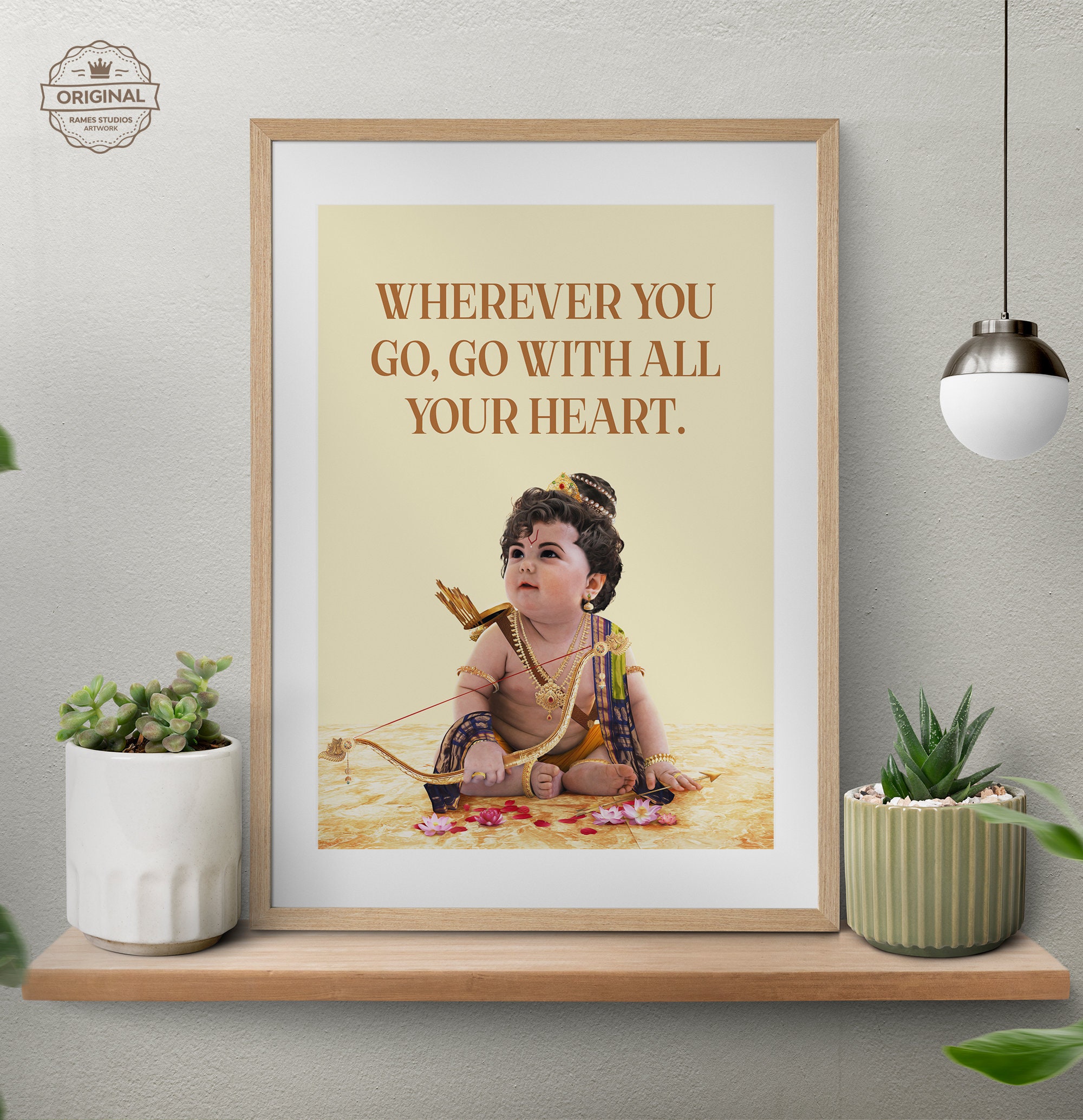 Lord Rama Affirmation - Printable Hindu Deities Print, Positive Quote ...