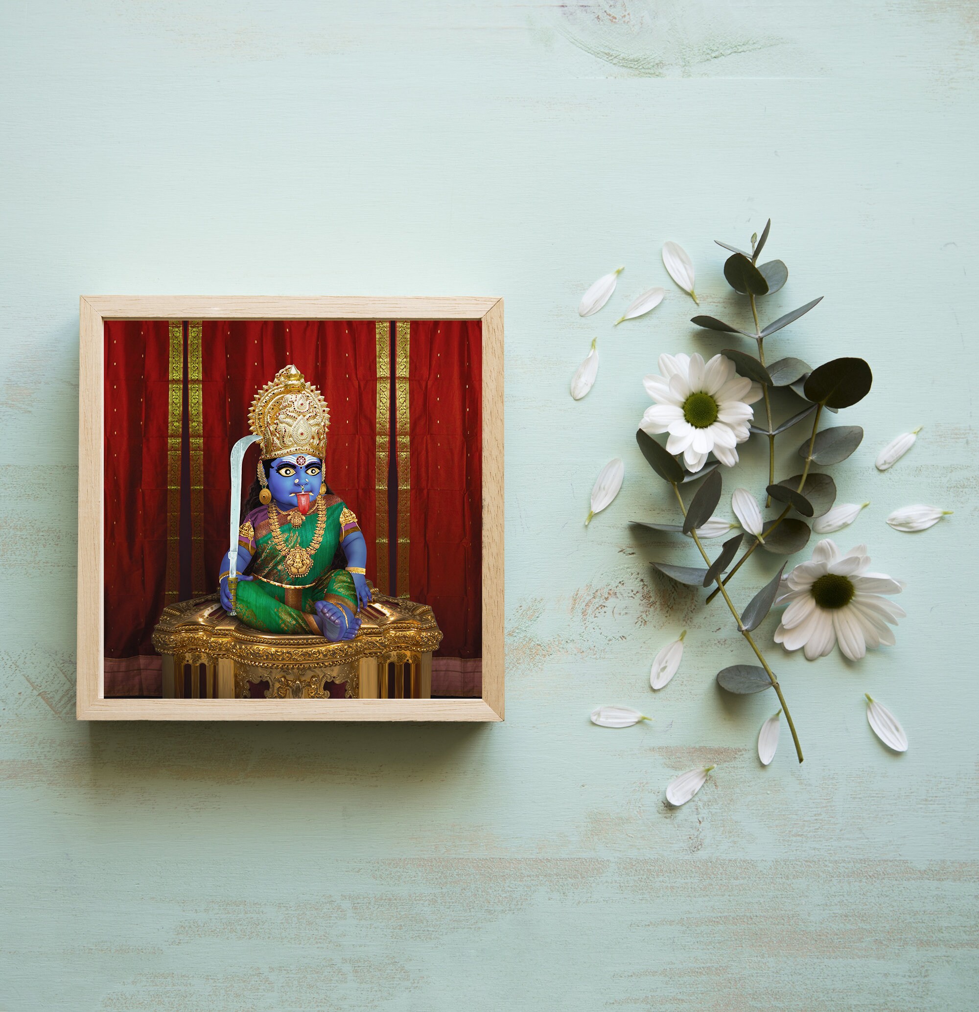 Sentul Maha Kaliamman - Printable Hindu Deities Print, Digital Download ...