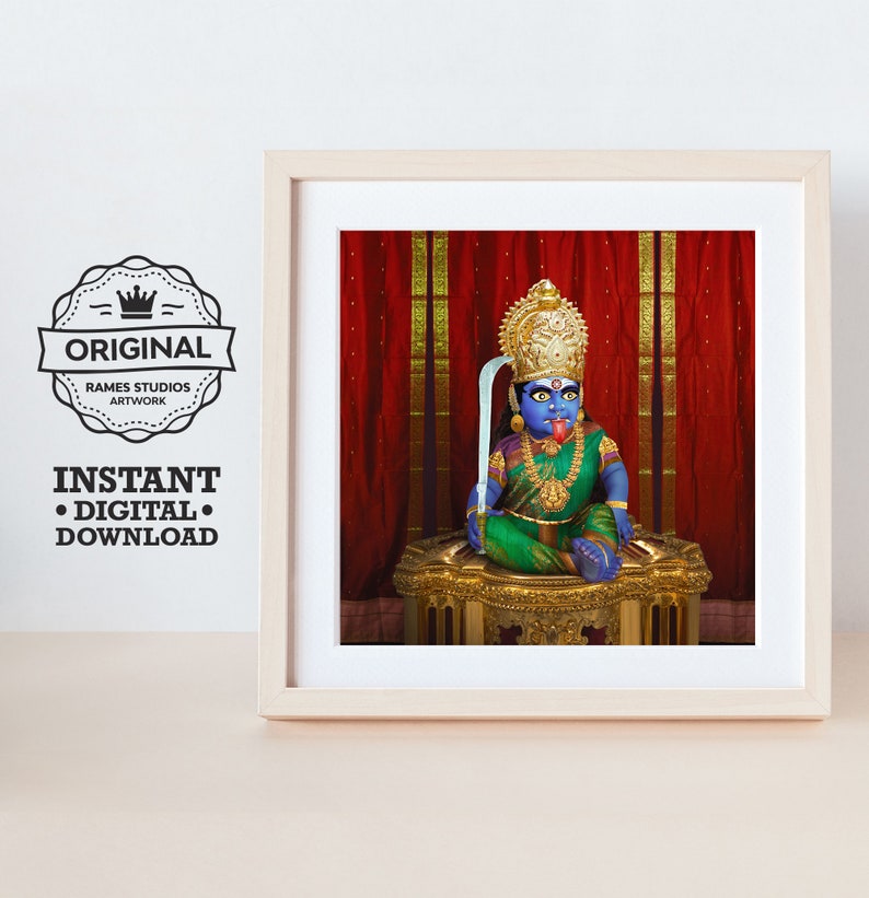 Sentul Maha Kaliamman - Printable Hindu Deities Print, Digital Download ...