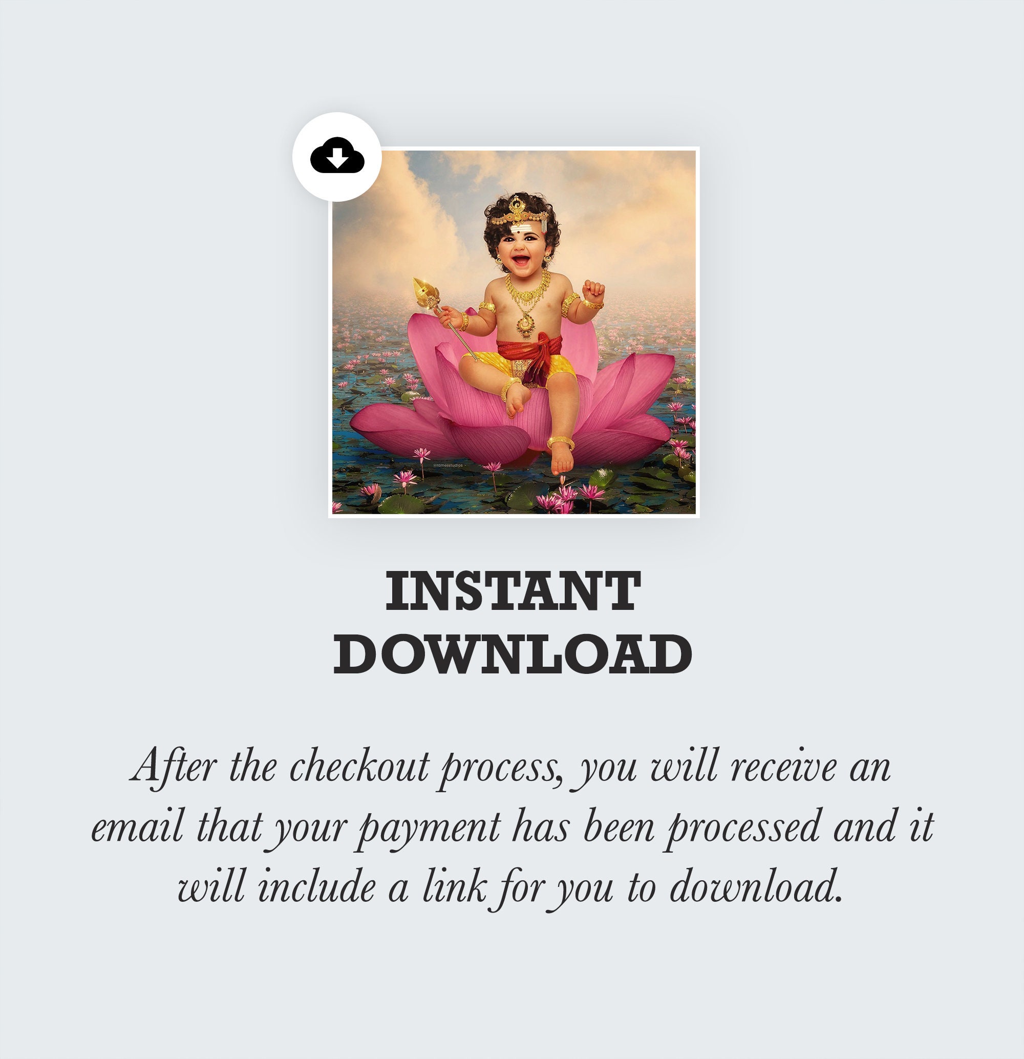 Lord Murugan Sitting on a Beautiful Lotus Flower - Printable Hindu ...