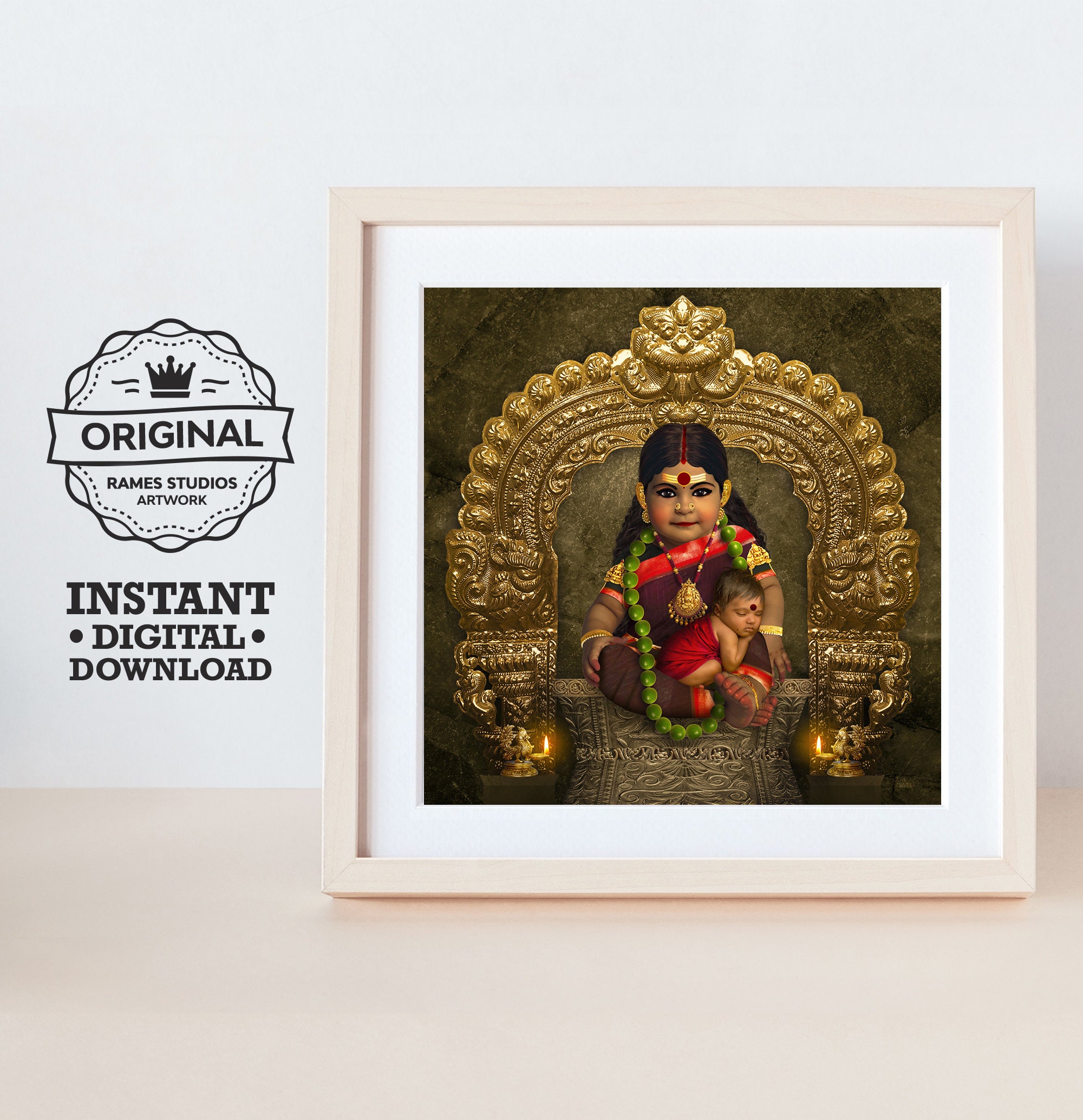 Periyachi Amman Printable Hindu Deities Print Digital - Etsy