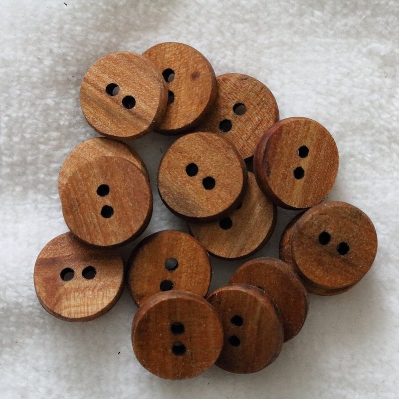 Natural Wood Buttons - Etsy