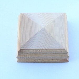 Extra Thick Solid Cedar Fence Post Caps With Profiled Edge, Newel Post ...