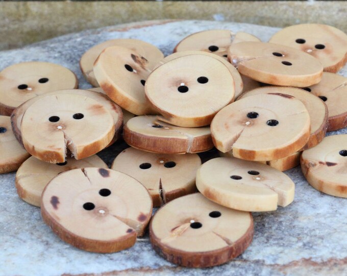Natural Tree Limb Wooden Button From Fruit Tree , Custom Wood Button ...