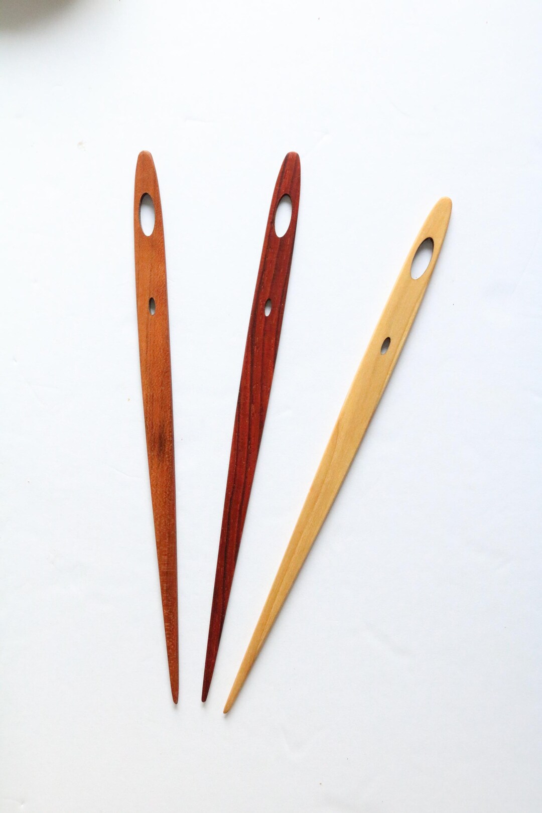 3 Pack Nalbinding Medieval Needles, Made of Select Hard Woods, 9 Inch ...