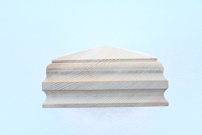 Extra Thick Solid Cedar Fence Post Caps With Profiled Edge, Newel Post ...