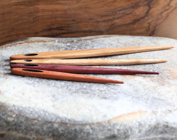4 Pack Nalbinding Medieval Needles, Made of Select Hard Woods, Three ...