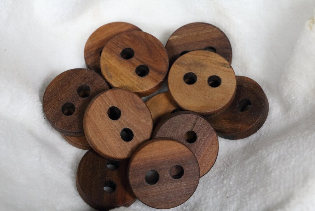 Large Apple Wood Buttons, Craft Buttons, Large Accent Buttons, Coat ...