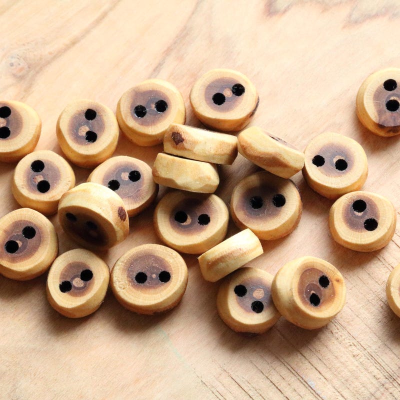 Handmade Wooden Buttons - Etsy