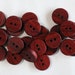 Small Red Wooden Shirt Buttons, Classic Wooden Buttons, Dress Shirt ...