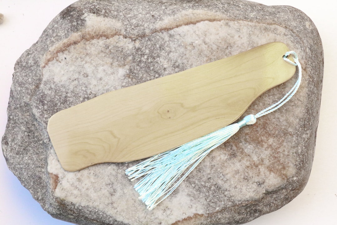 Natural Live Edge Bookmark Made From Young Applewood, Nature Lovers ...