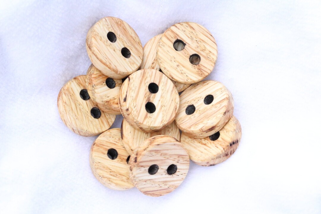 Large Spalted Oak Buttons, Custom Button, Custom Garment Button ...