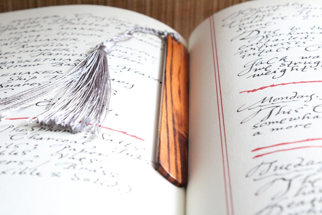 Natural Figured Tigerwood Bookmark, Book Place Holder, Book Lover ...