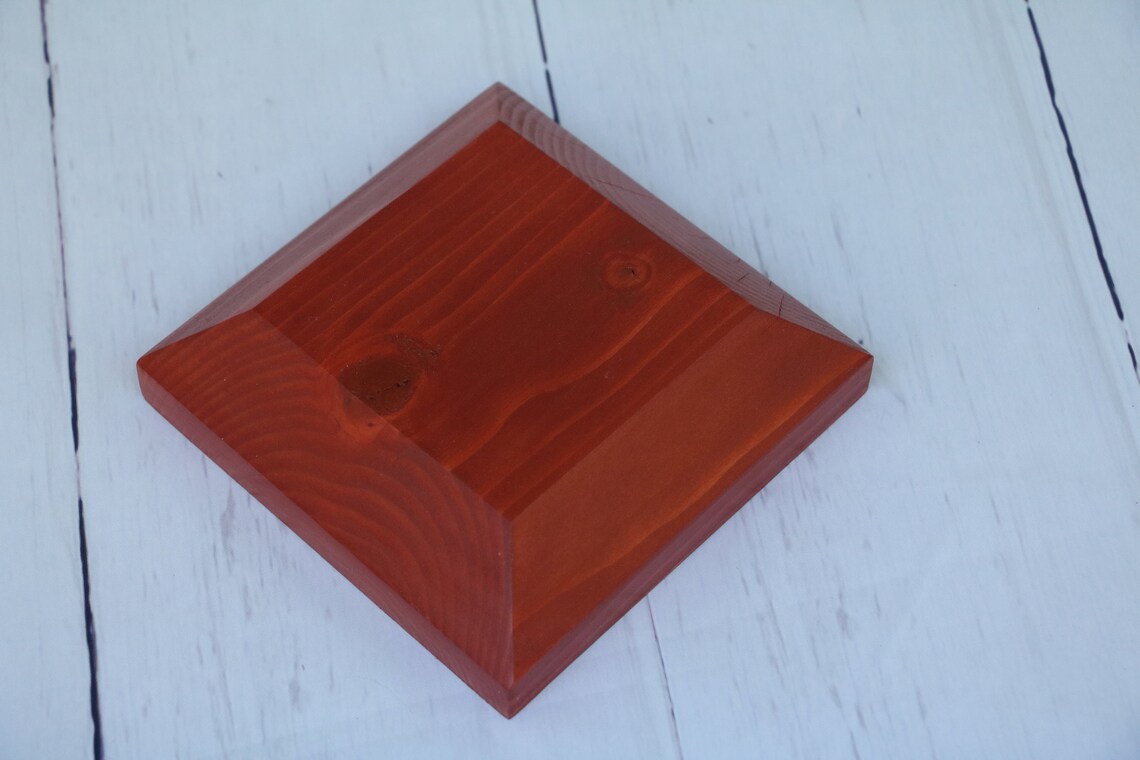 Cedar Fence Post Caps With Bevelled Edge 6 Inch Fence Post - Etsy