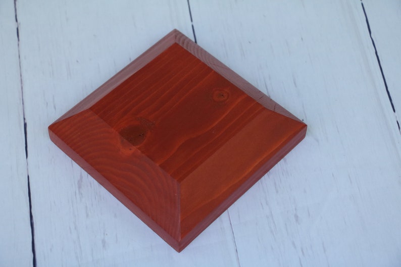 Cedar Fence Post Caps With Bevelled Edge 6 Inch Fence Post - Etsy