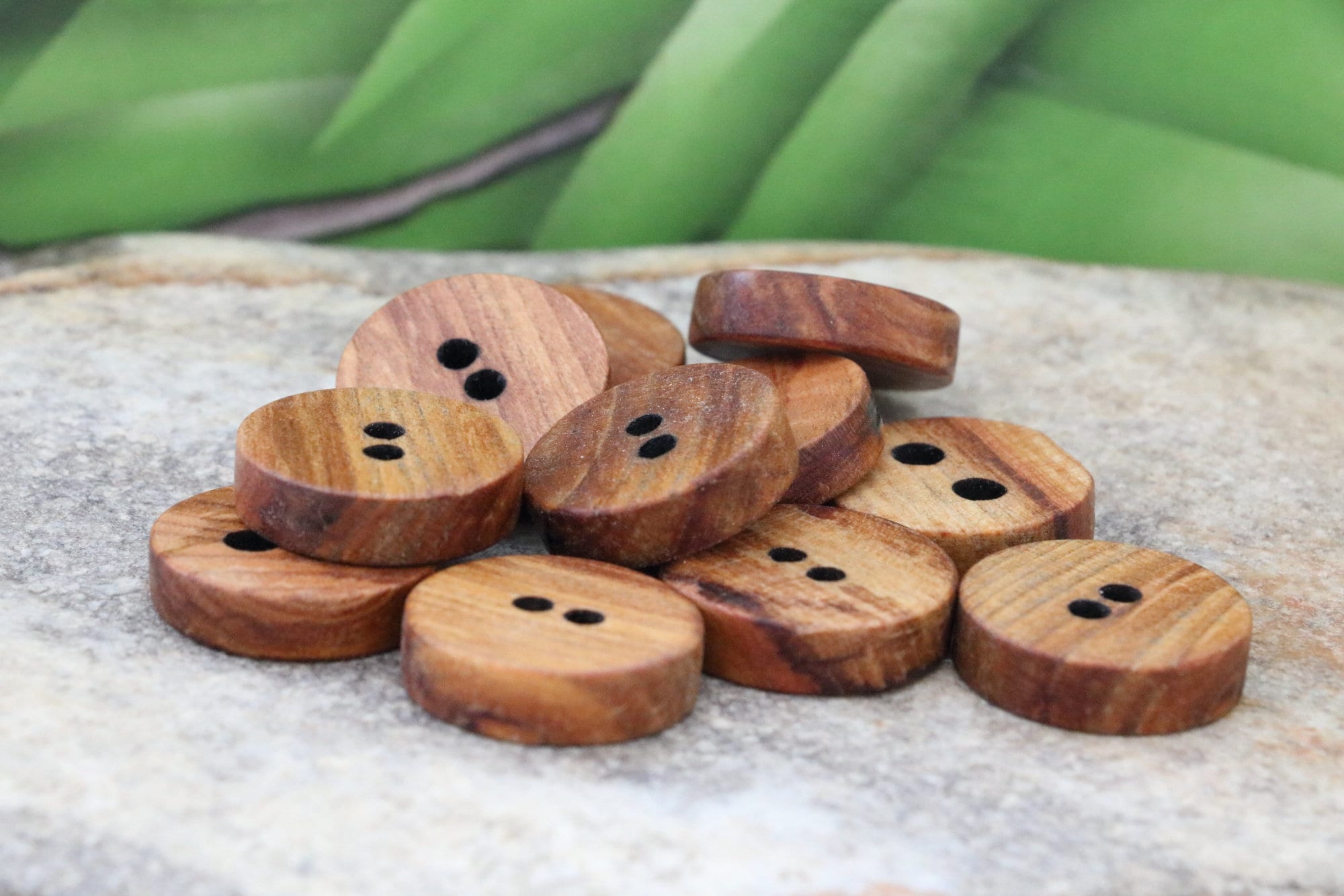 Large Aged Cherry Wood Buttons Custom Wood Button Custom | Etsy
