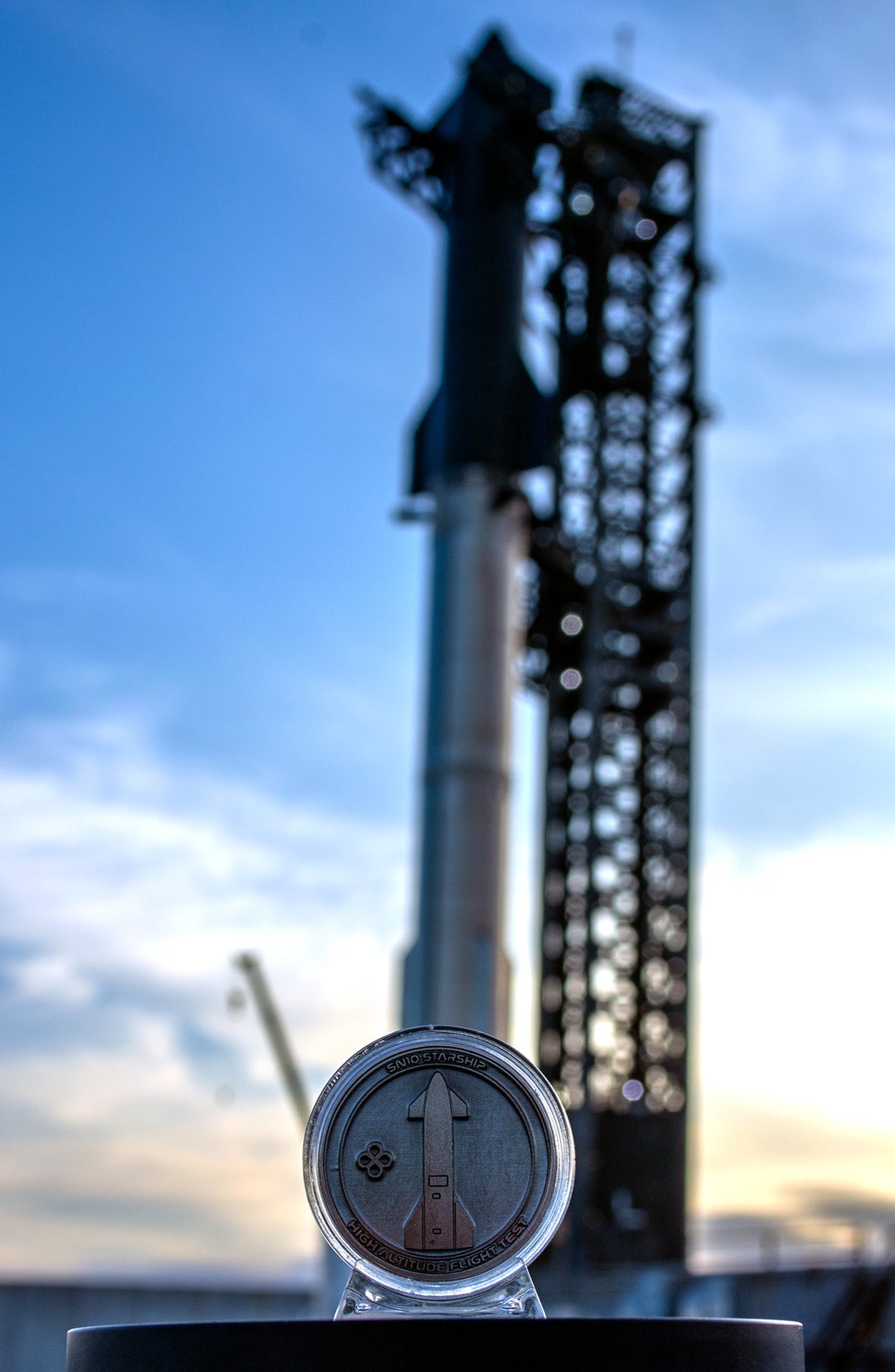 Spacex SN10 Commemorative Coin With Original COPV Tank Piece - Etsy