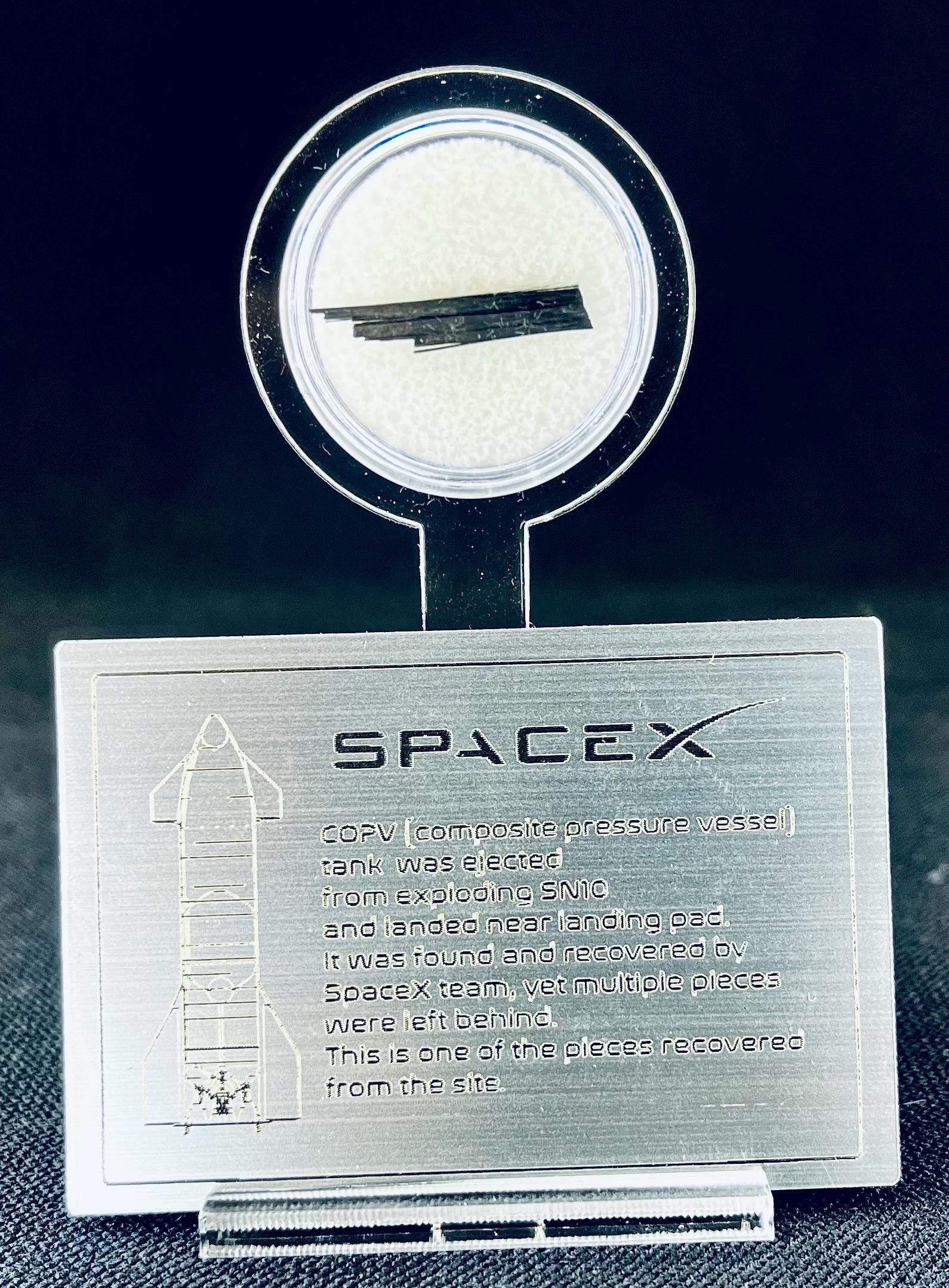 Spacex SN10 Starship Test, Original COPV Tank Piece. - Etsy