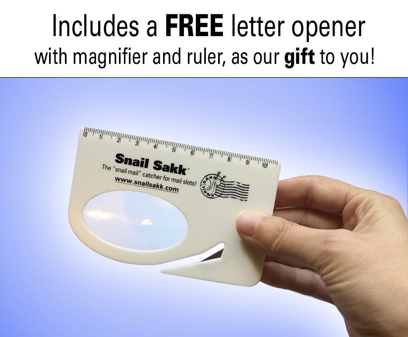 SNAIL SAKK: Mail Catcher for Mail Slots. No Tools/screws Needed Space ...