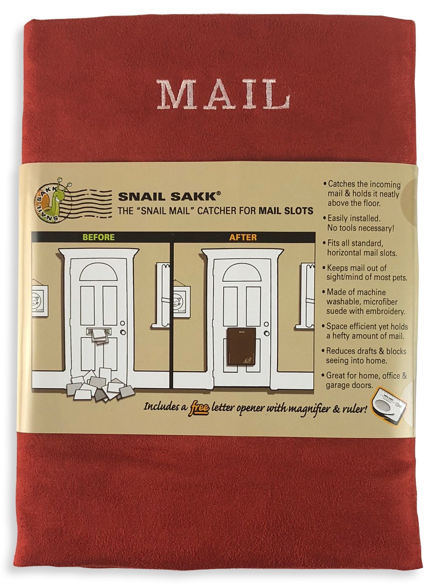 SNAIL SAKK: Mail Catcher for Mail Slots. No Tools/screws Needed! Space ...