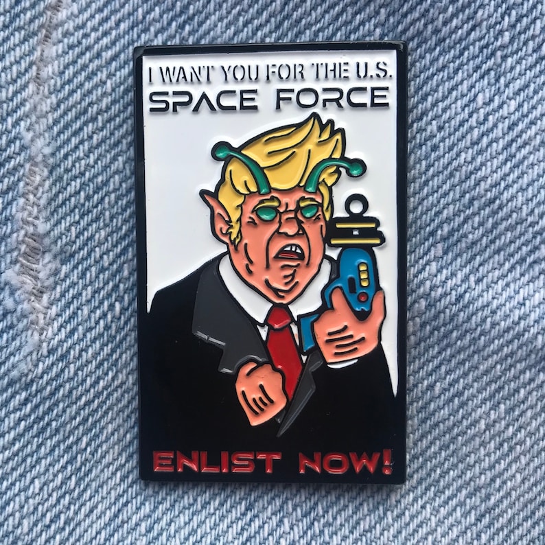 Space Force Enlistment Pin - Etsy