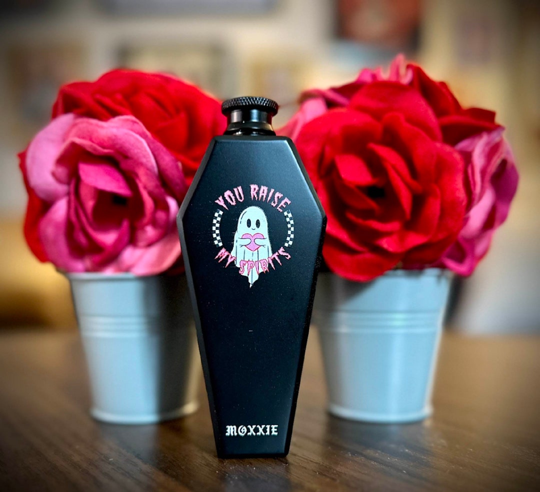 Coffin Flask- You Raise My Spirits - Etsy