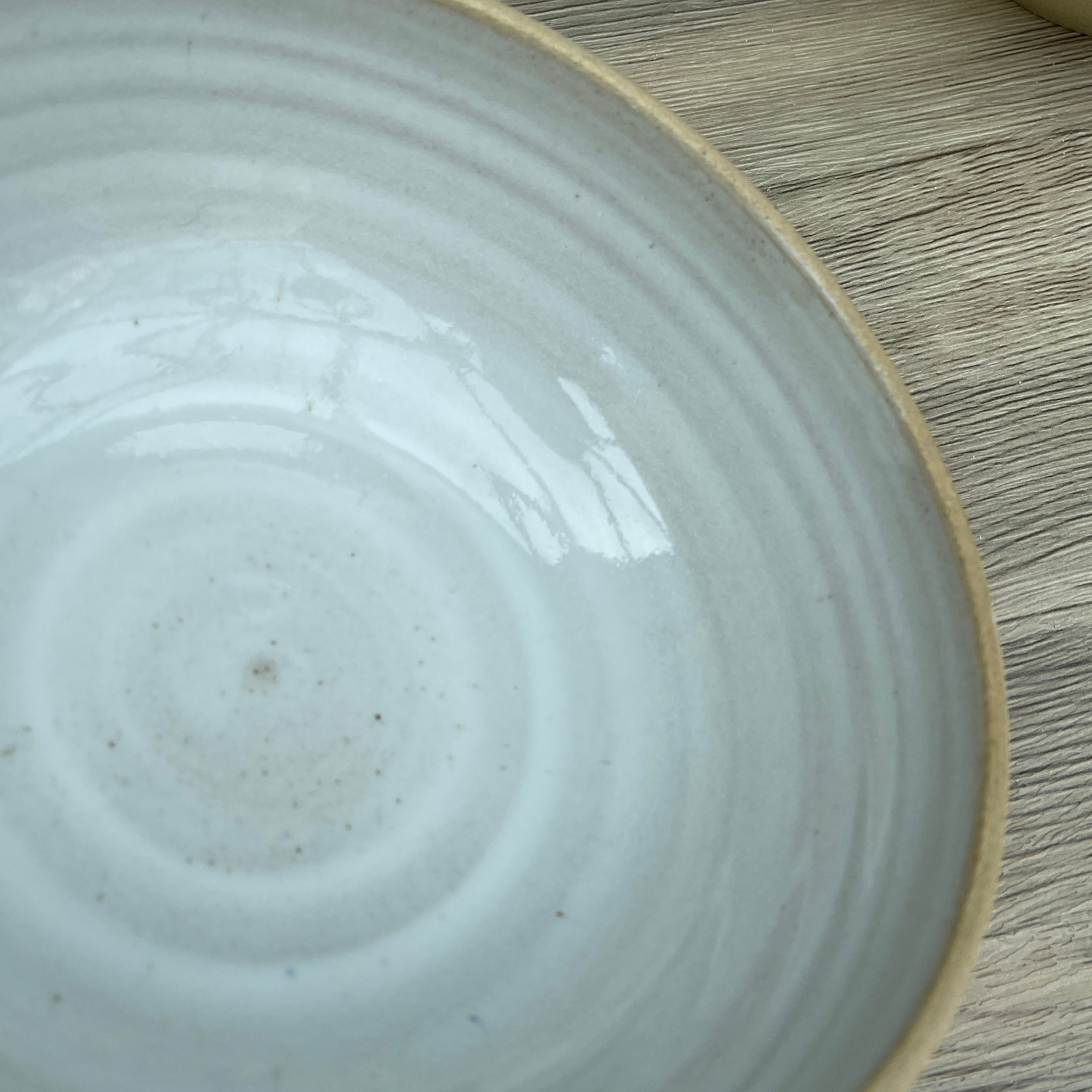 Rustic Half Glazed Round Edge Dinner Set for 1/2/4/6 Choice of Colours ...