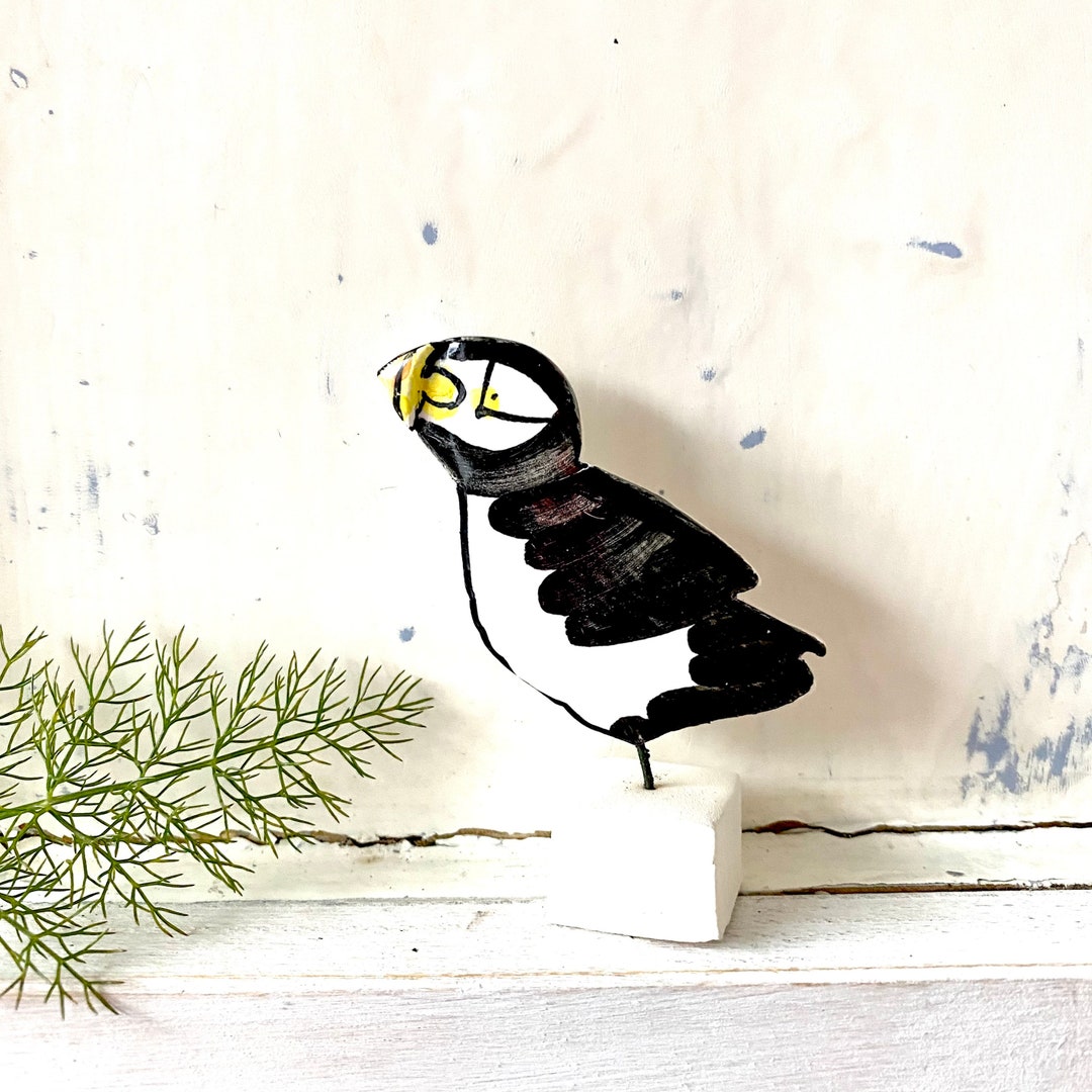 Puffin Pottery Ornament - Etsy