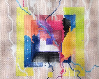 Abstract needlepoint | Etsy
