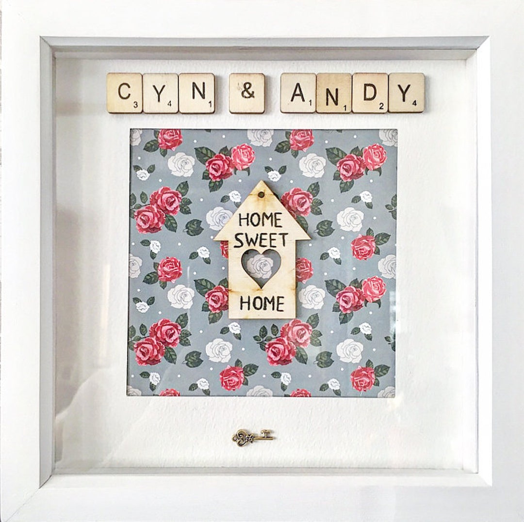 Personalised "home Sweet Home" Frame - Etsy