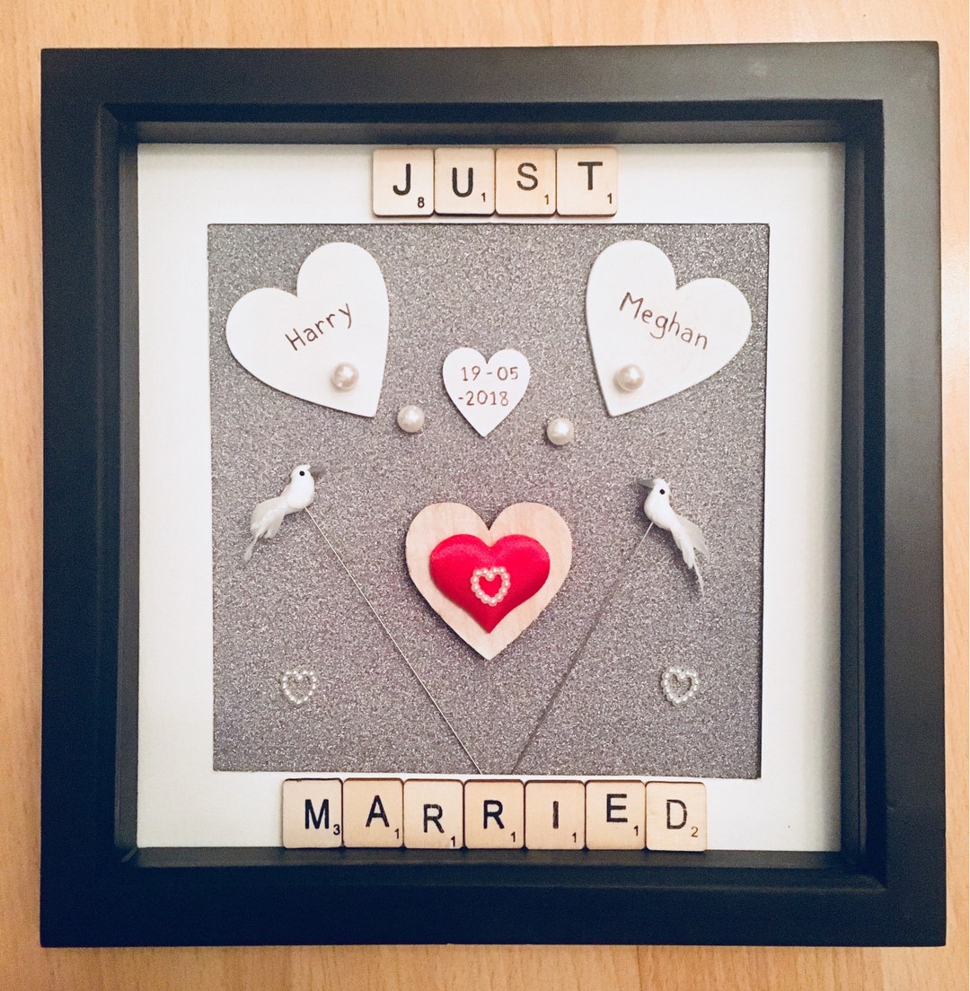 Personalised Just Married Frame - Etsy