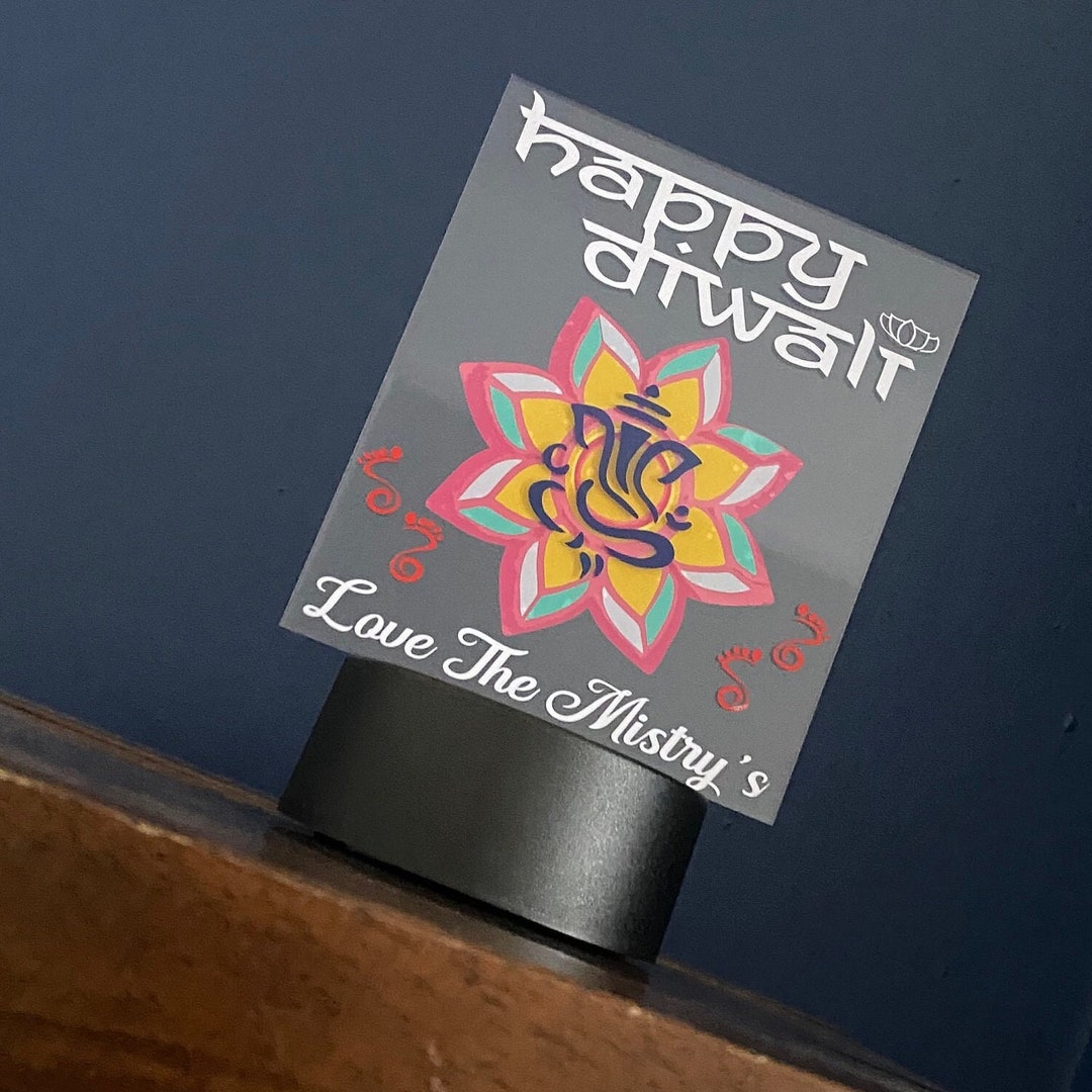 Custom Diwali LED Light Stand | Remote-controlled Color-changing Lamp ...