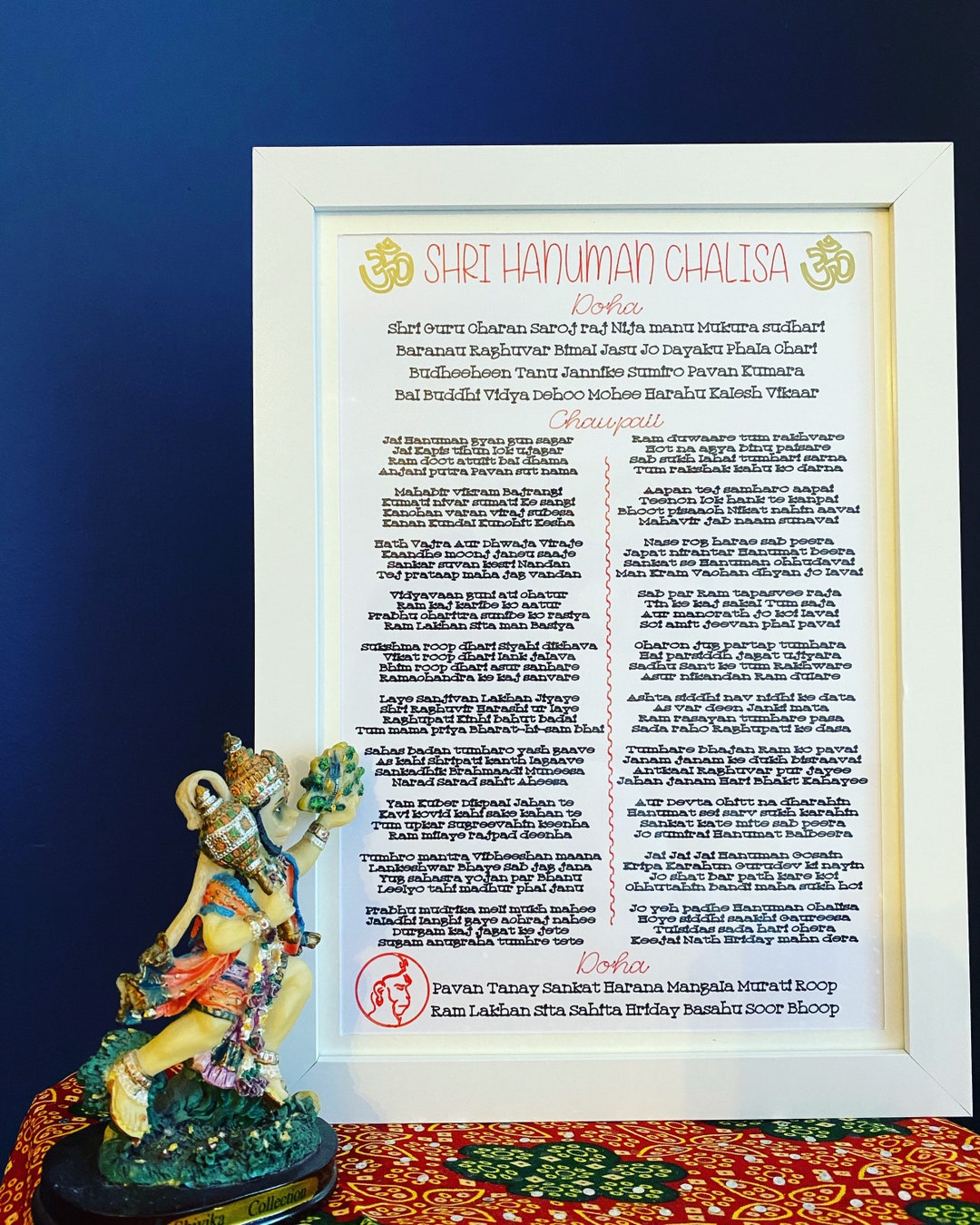 Hanuman Chalisa; Hanuman; Prayer; Written Hanuman Chalisa; Tulsidas ...