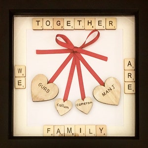 Together We Are Family Name Frame - Etsy