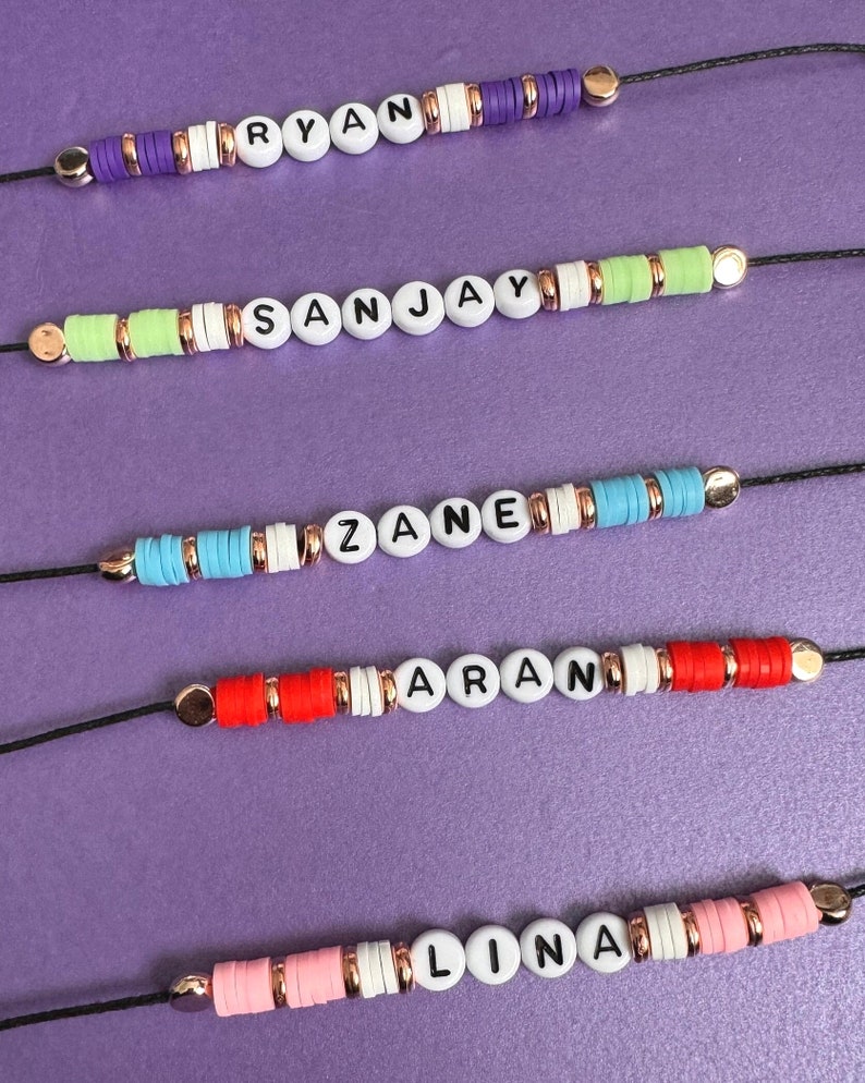 Rakhi, Handmade, Personalised, Bracelet, Name Rakhi, Rakshabandhan ...