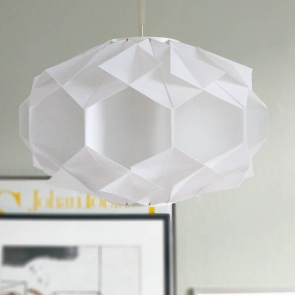 Mid Century Modern Origami Pendant Light - Etsy