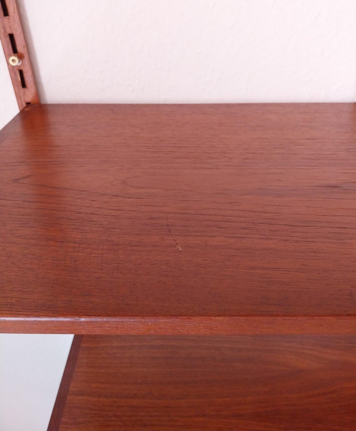 Teak Shelving Unit Mid Century Wall Unit Shelf With Desk Modular Shelf ...